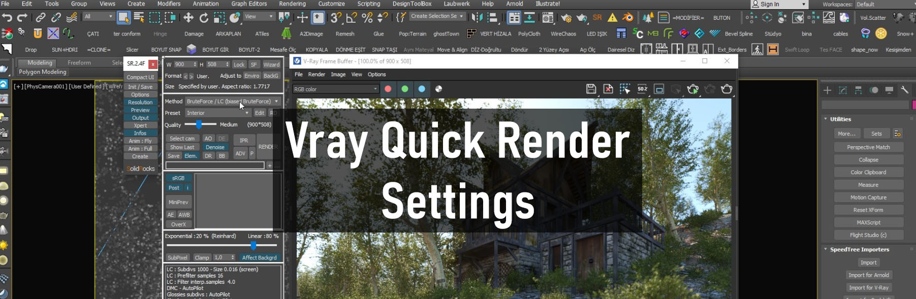 Vray Quick Render Settings - LEARN 3D TUTORIALS