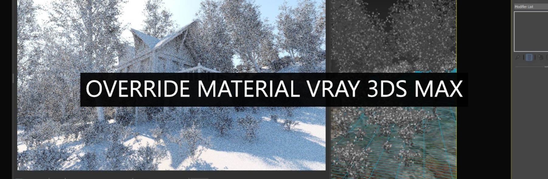 Override Material Vray 3ds Max - LEARN 3D TUTORIALS
