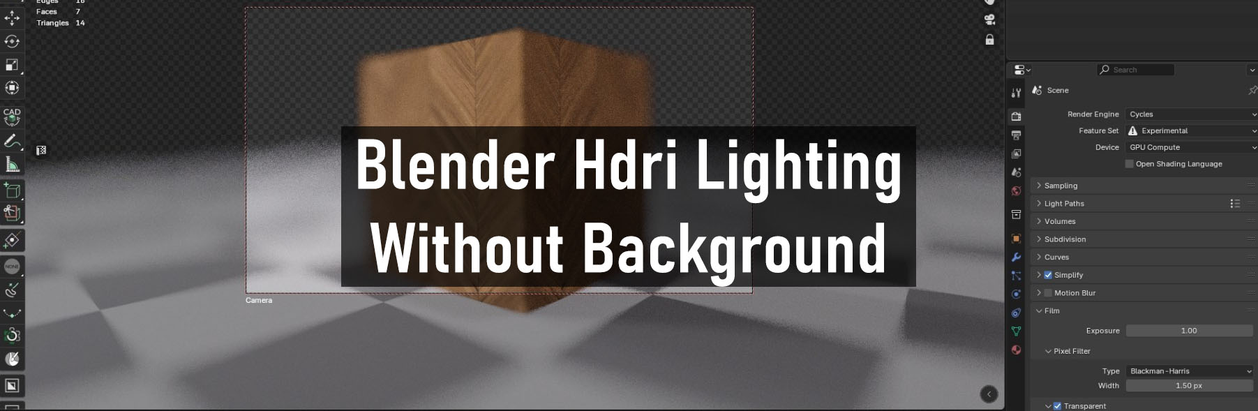 Blender Hdri lighting without background - LEARN 3D TUTORIALS