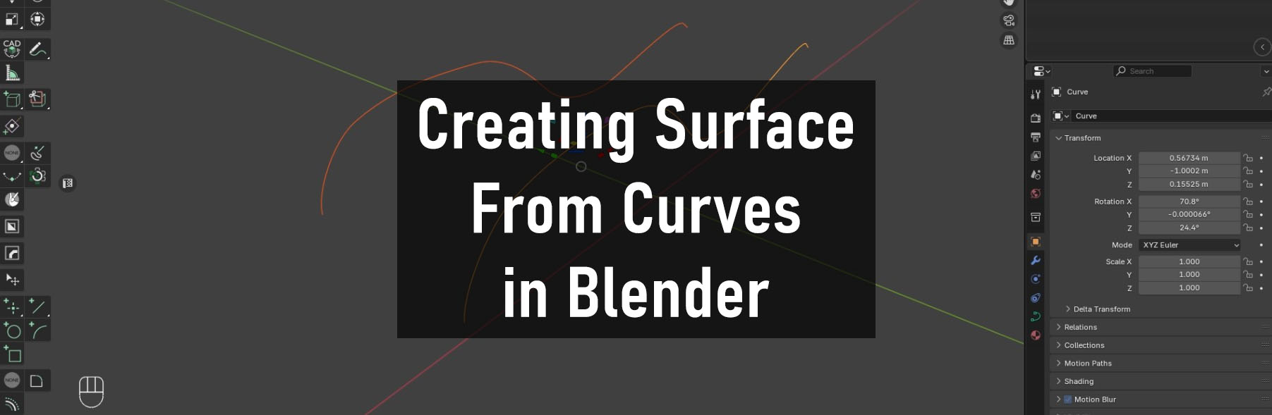 Creating Surface from Curves in Blender 3d - LEARN 3D TUTORIALS