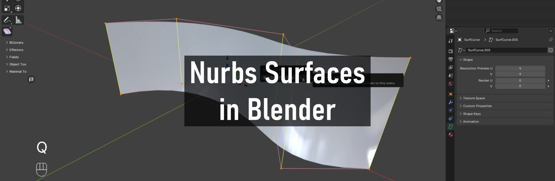 Introduction to Nurbs Modeling in Blender - LEARN 3D TUTORIALS