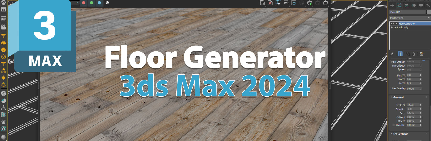 Floor Generator 3ds Max 2024 - LEARN 3D TUTORIALS